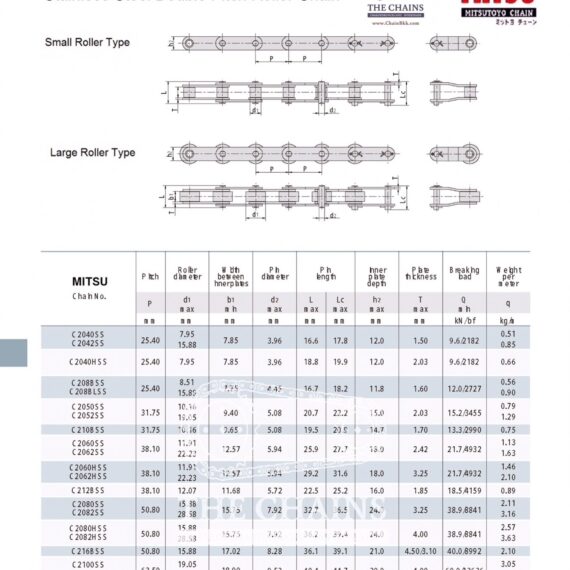 Stainless Steel Conveyor chain – เดอะเชน
