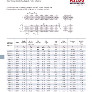 BS stainless roller chain – เดอะเชน